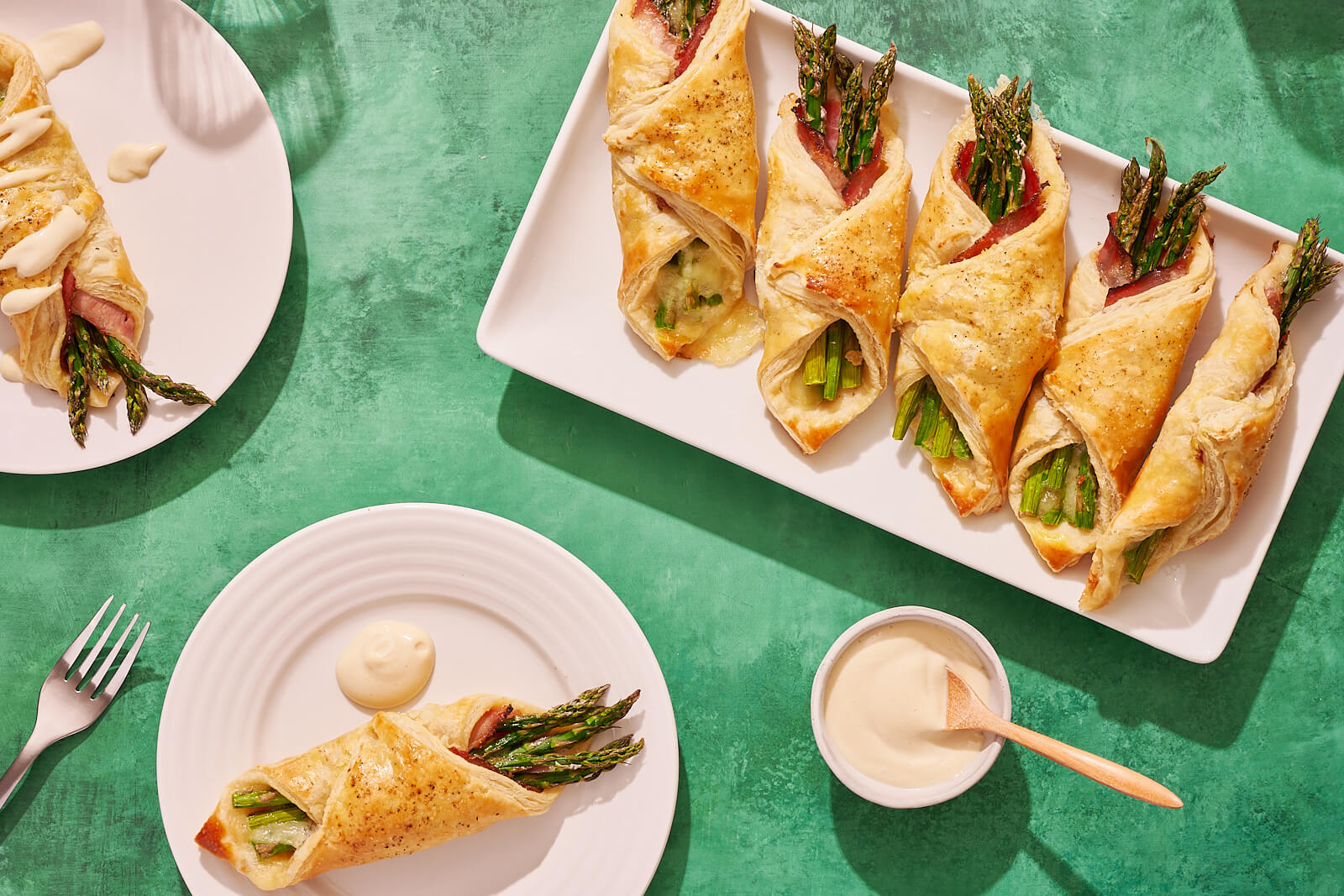 Ham and Cheese Puff Pastry Bundles - LK Cooking
